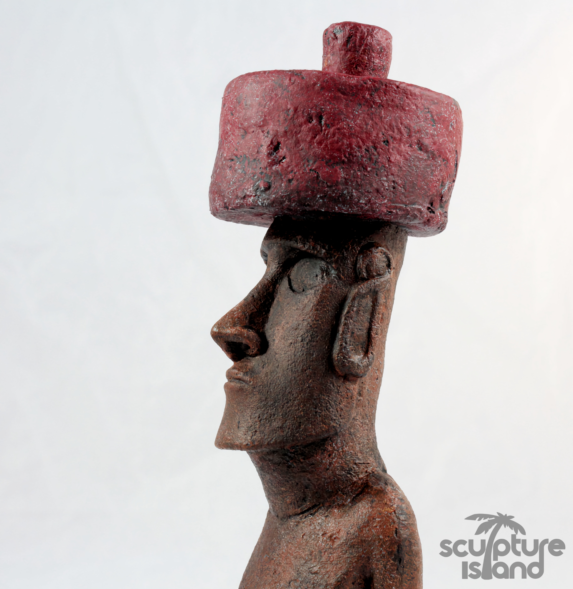 Moai with Pukao – Sculpture Island